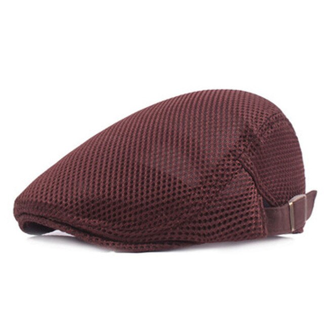 CoCopeaunt Beret Men's Summer Mesh Breathing Forward Cap Middle-Aged ...