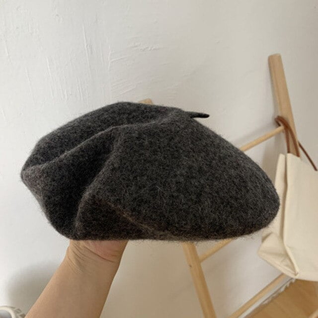 CoCopeaunt Beret Woman British Retro Autumn Winter Series Wool Painter ...