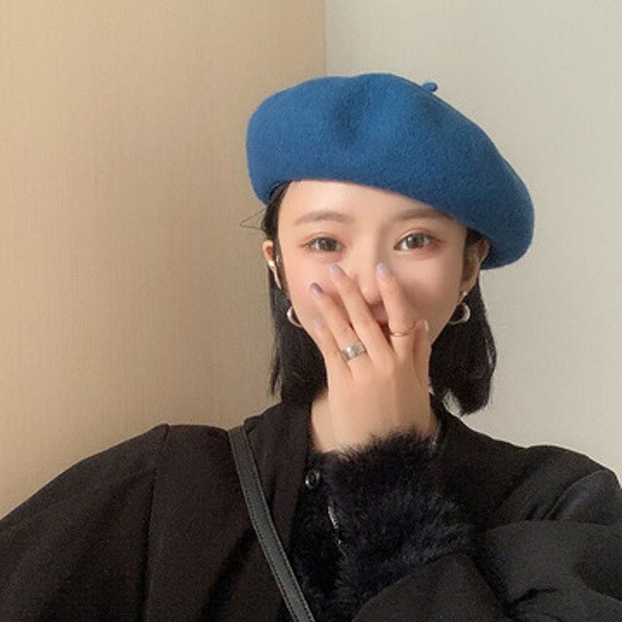 CoCopeaunt Beret Woman British Retro Autumn Winter Series Wool Painter ...