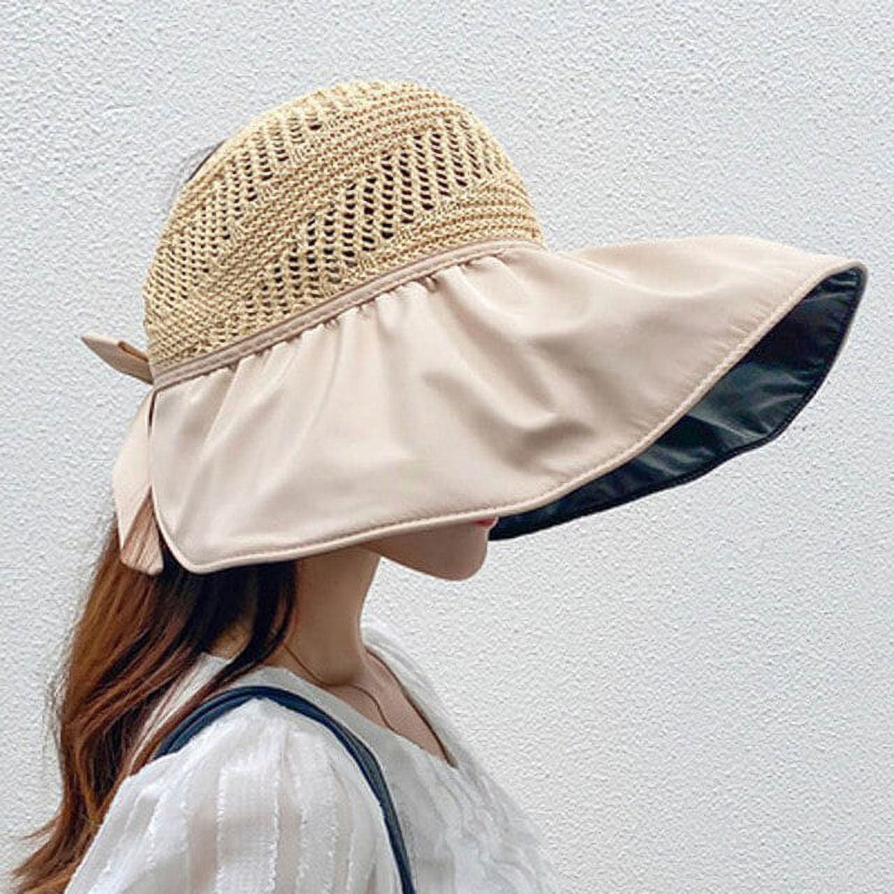 CoCopeaunt Big-Brimmed Fishermans Hat sun Block Cap UV Black Glue ...