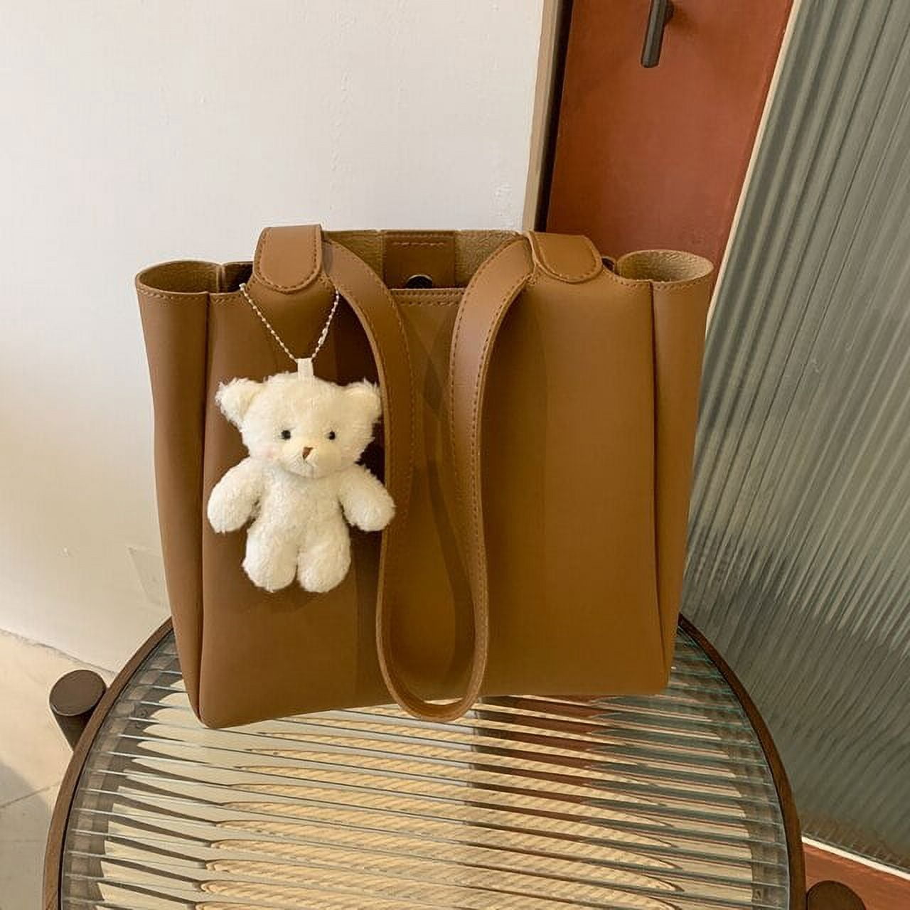 CoCopeaunt Big Solid Color Tote Bags for Women Luxury Soft Leather ...