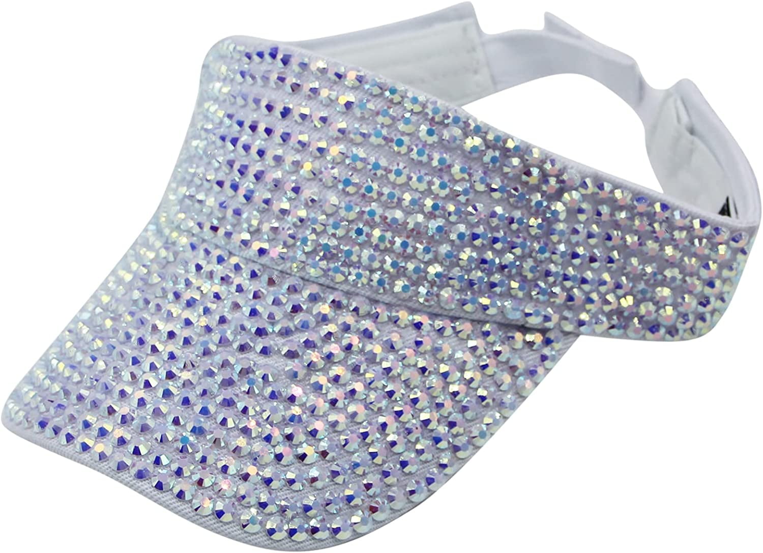 CoCopeaunt Bling Sun Visor Hat for Women Empty Top Sun Hat Girls Shiny ...