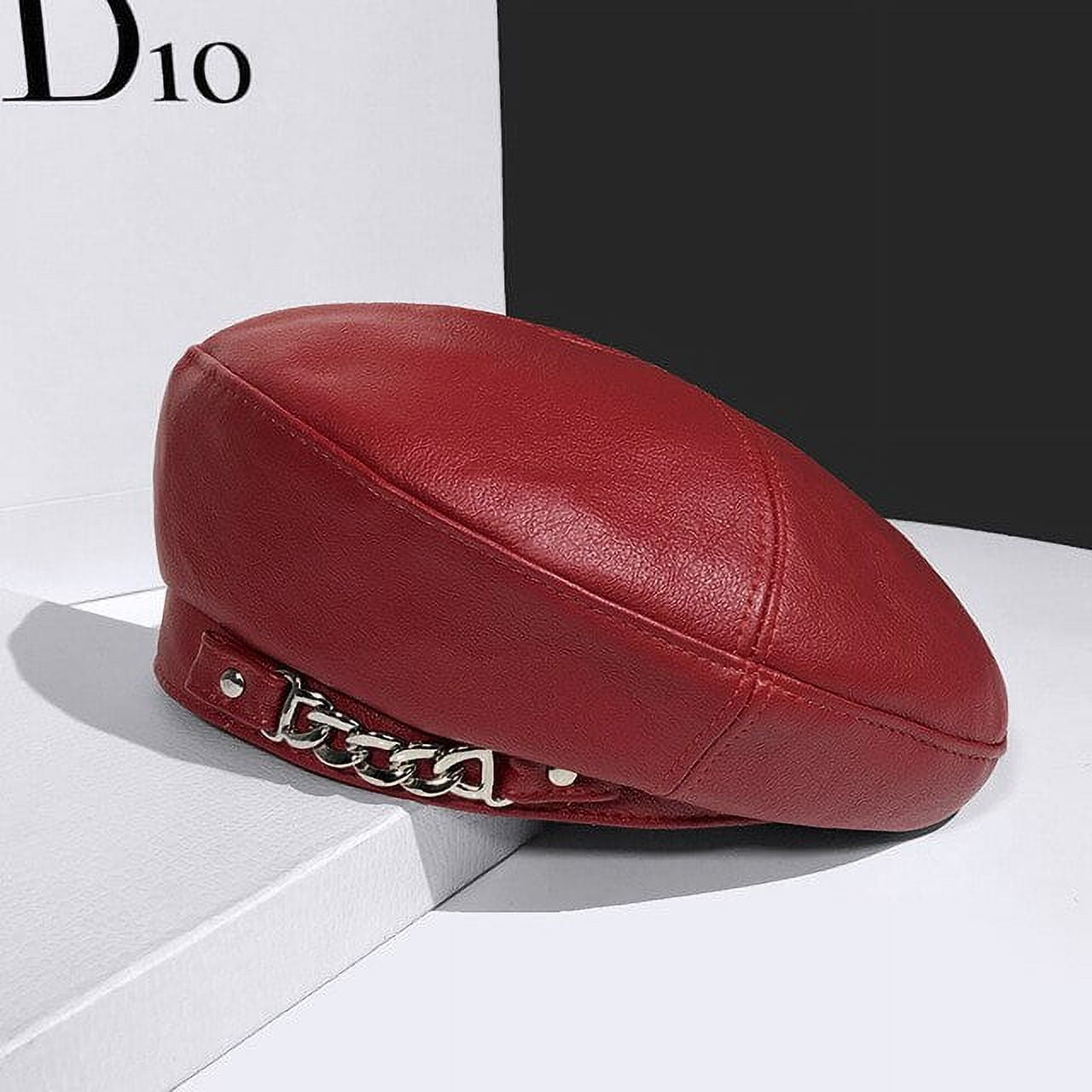 CoCopeaunt Chain Leather Beret, British Vintage Octagon, Japanese And ...