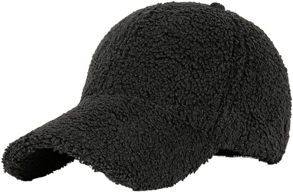 CoCopeaunt Classic Fluffy Baseball Cap for Women Unisex Solid Color ...