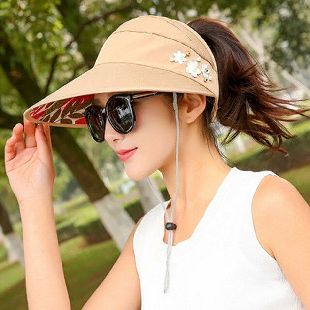 CoCopeaunt Empty Hat, Womens Summer Sun Block Korean Version Of The ...