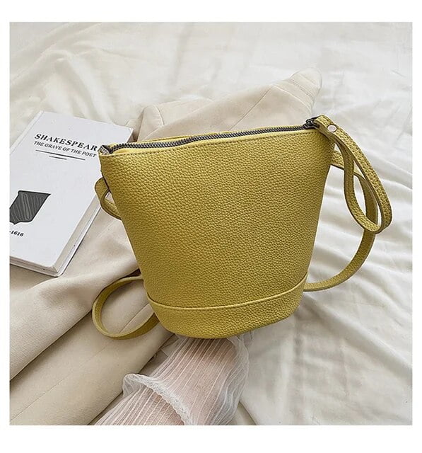 CoCopeaunt Female Classic Bucket Messenger Bag Soft Leather Shoulder ...