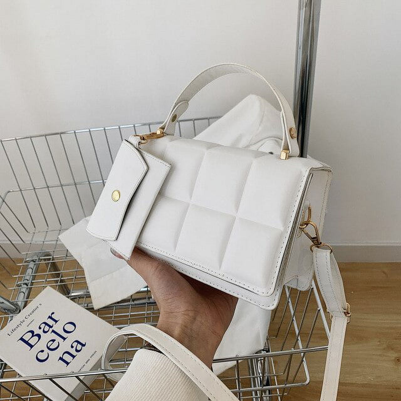 CoCopeaunt Female Small Green Handbag Designer Yellow Leather Shoulder ...