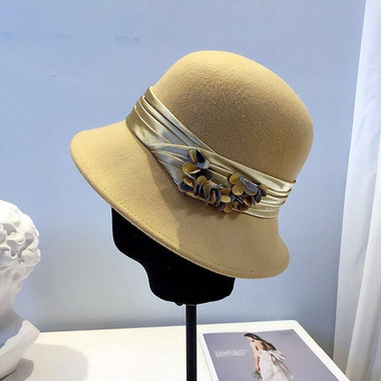 CoCopeaunt French Socialite Wool Hat, Women’S Art Hydrangea Fisherman ...