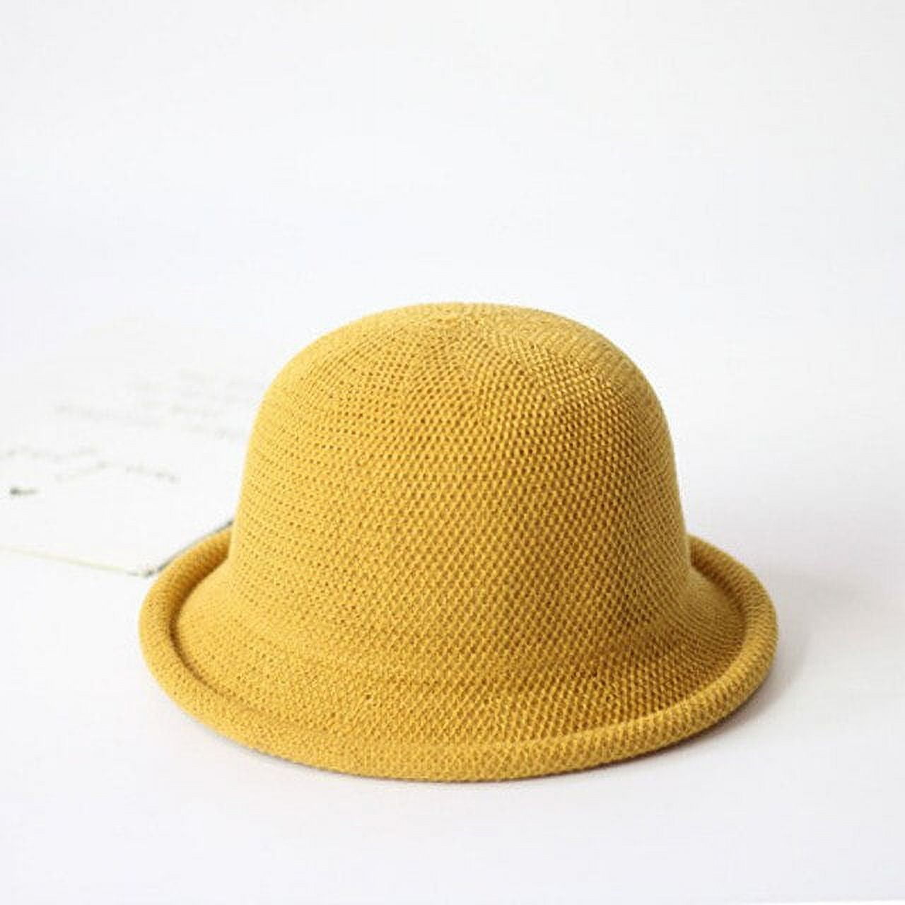 CoCopeaunt New Round Top Hat With Rolled Brim, Autumn And Winter Net ...