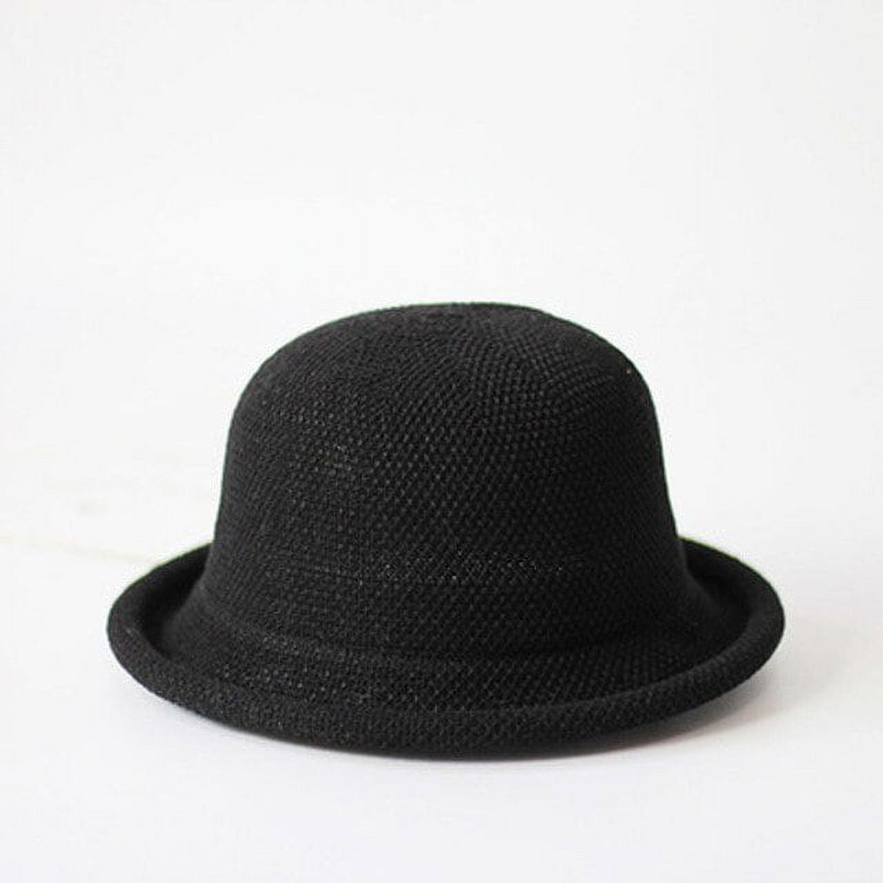 CoCopeaunt New Round Top Hat With Rolled Brim, Autumn And Winter Net ...
