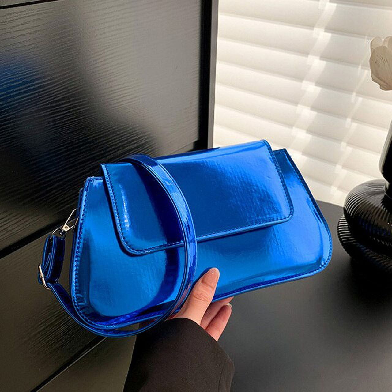 CoCopeaunt Patent Leather Womens Bag Vintage Solid Color Purse Small ...