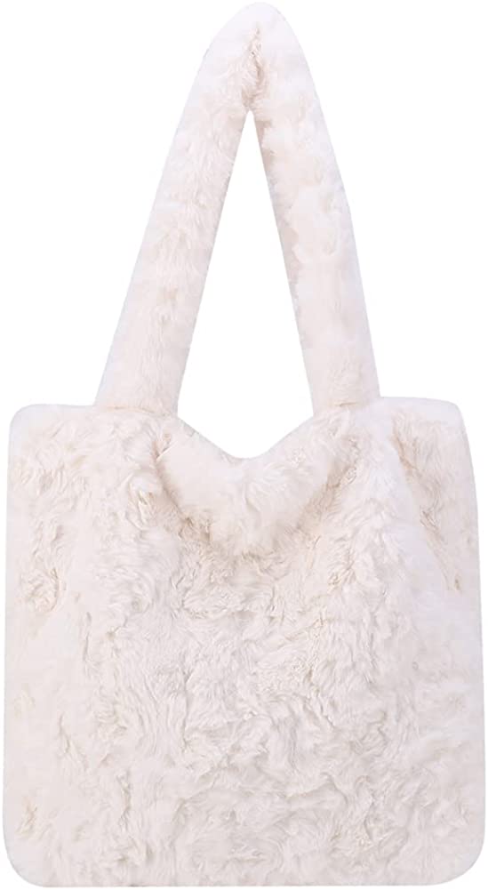 CoCopeaunt Plush Underarm Bag, Ladies Fluffy Shoulder Bag, Women Furry ...