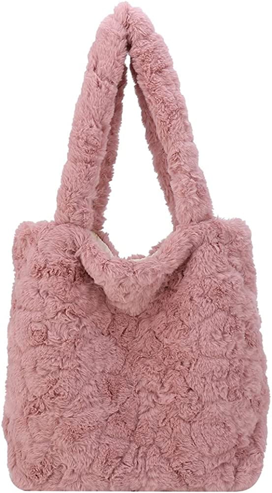 CoCopeaunt Plush Underarm Bag, Ladies Fluffy Shoulder Bag, Women Furry ...