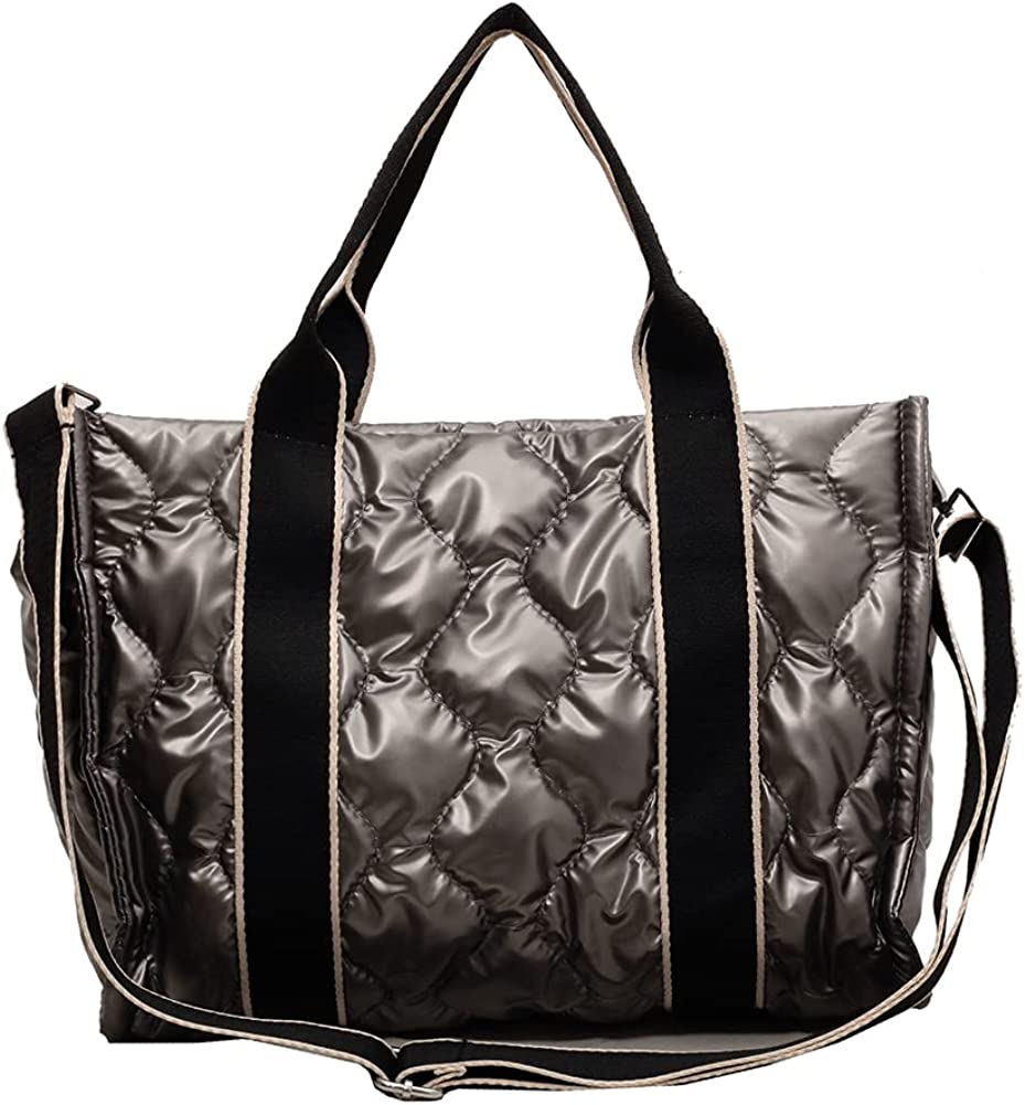CoCopeaunt Puffer Tote Bag for Women Quilted Padded Handbag Puffy Tote ...