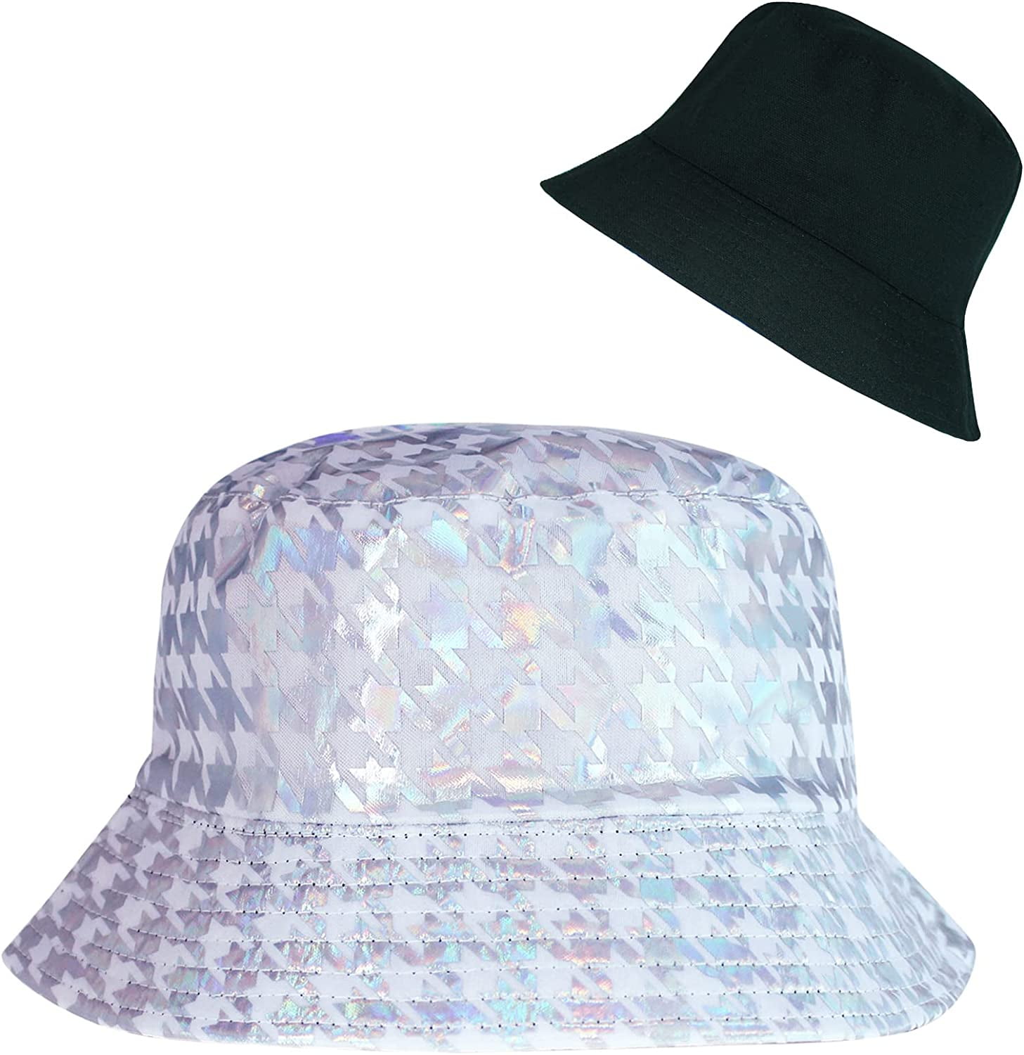 CoCopeaunt Rain Hat for Women Men Reversible Bucket Hat Rain Cap ...