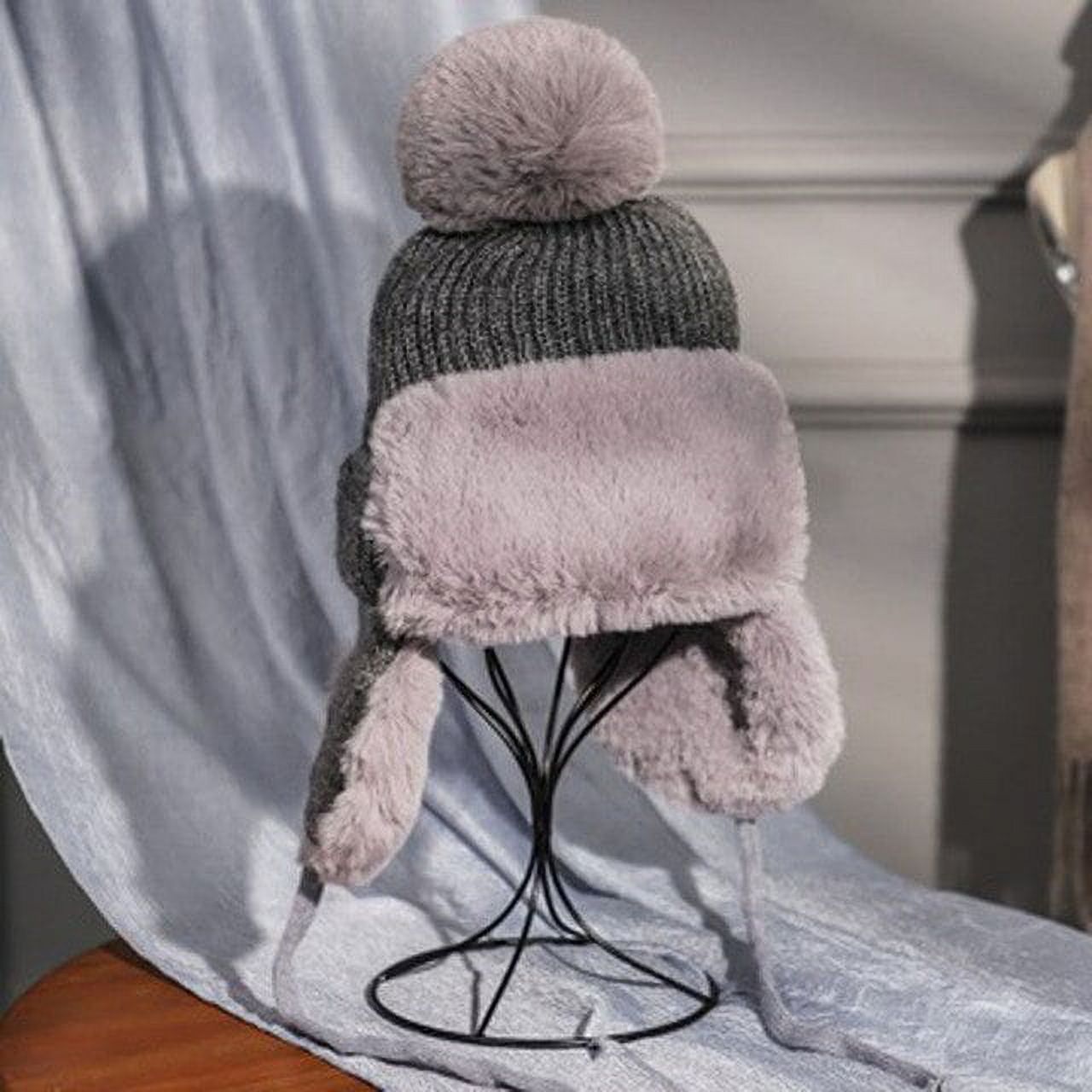 CoCopeaunt Suede Warm Knit Earmuffs, Lei Feng Hats, Korean Cute ...