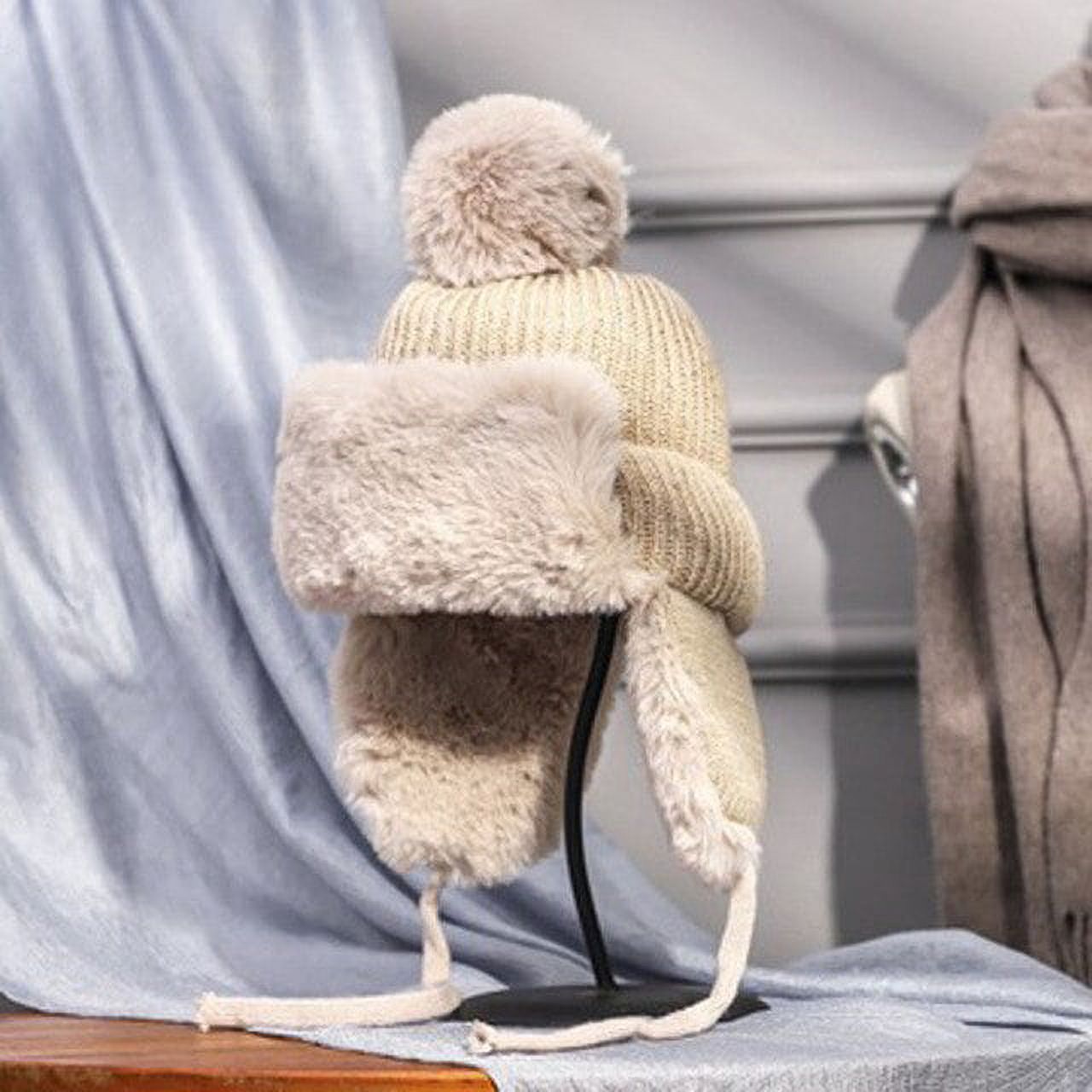 CoCopeaunt Suede Warm Knit Earmuffs, Lei Feng Hats, Korean Cute ...