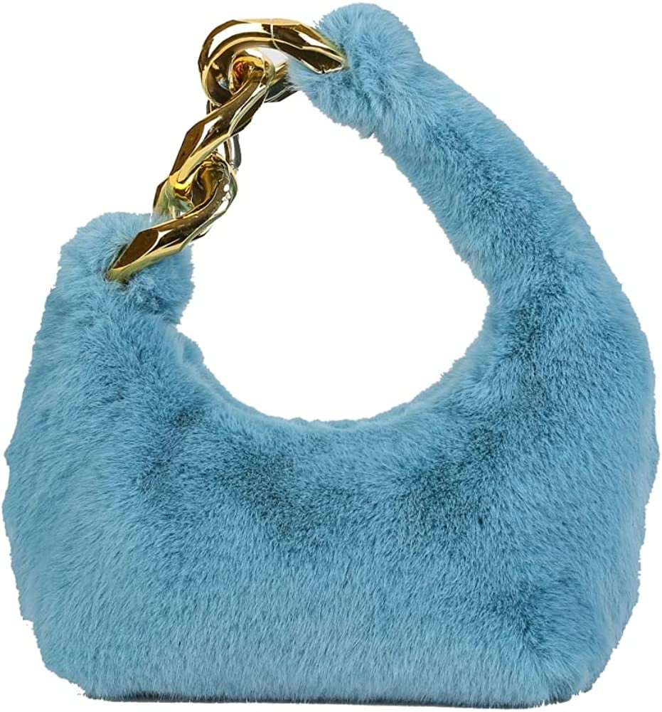 CoCopeaunt Tote Bag Women Cozy Fuffy Faux Fur Plush Fashionable ...