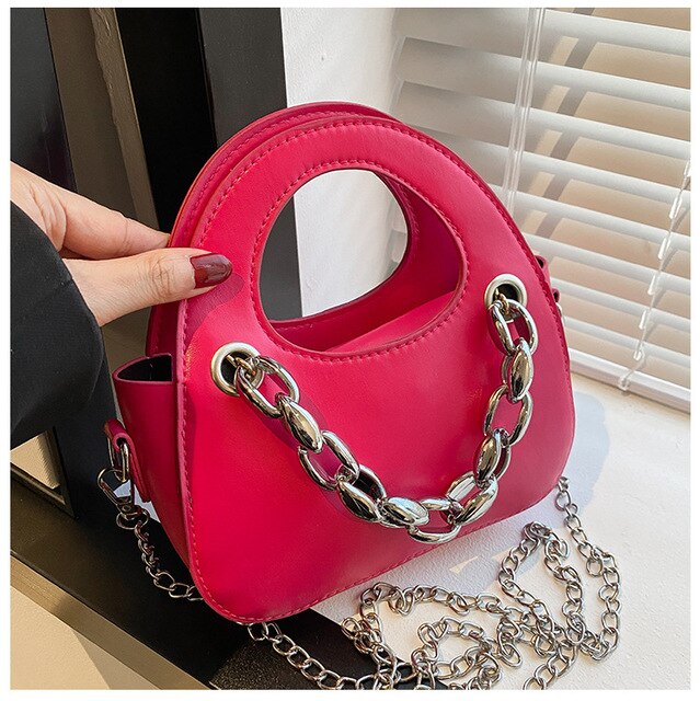 CoCopeaunt Trend Fashion Handbag Class Luxury Metal Chain Leisure ...
