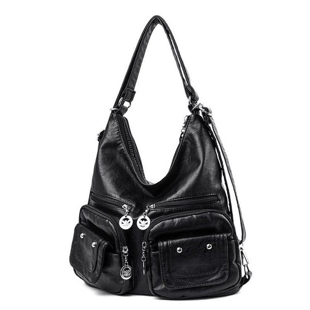 CoCopeaunt Vintage Large Capacity Shoulder Bags For Women Retro PU ...