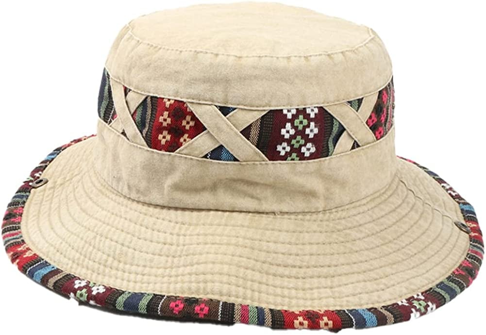 CoCopeaunt Wide Brim Bucket Hat for Women Men Denim Cowboy Hat Sun ...