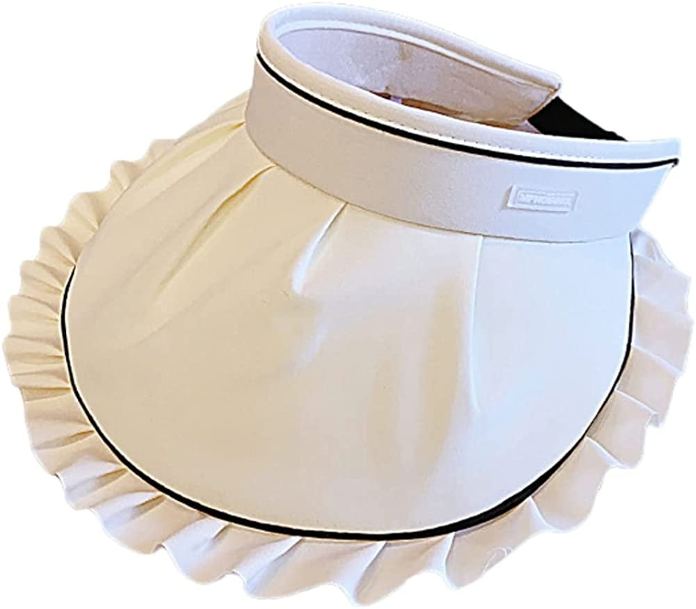 CoCopeaunt Wide Brim Sun Visors for Women Girls Sun Protection Sun Hat ...