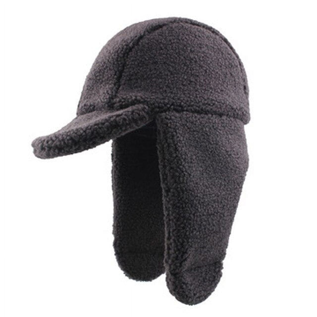 CoCopeaunt Winter Warm Lamb Hair Lei Feng Cap, Solid-Colored Lady Curly ...