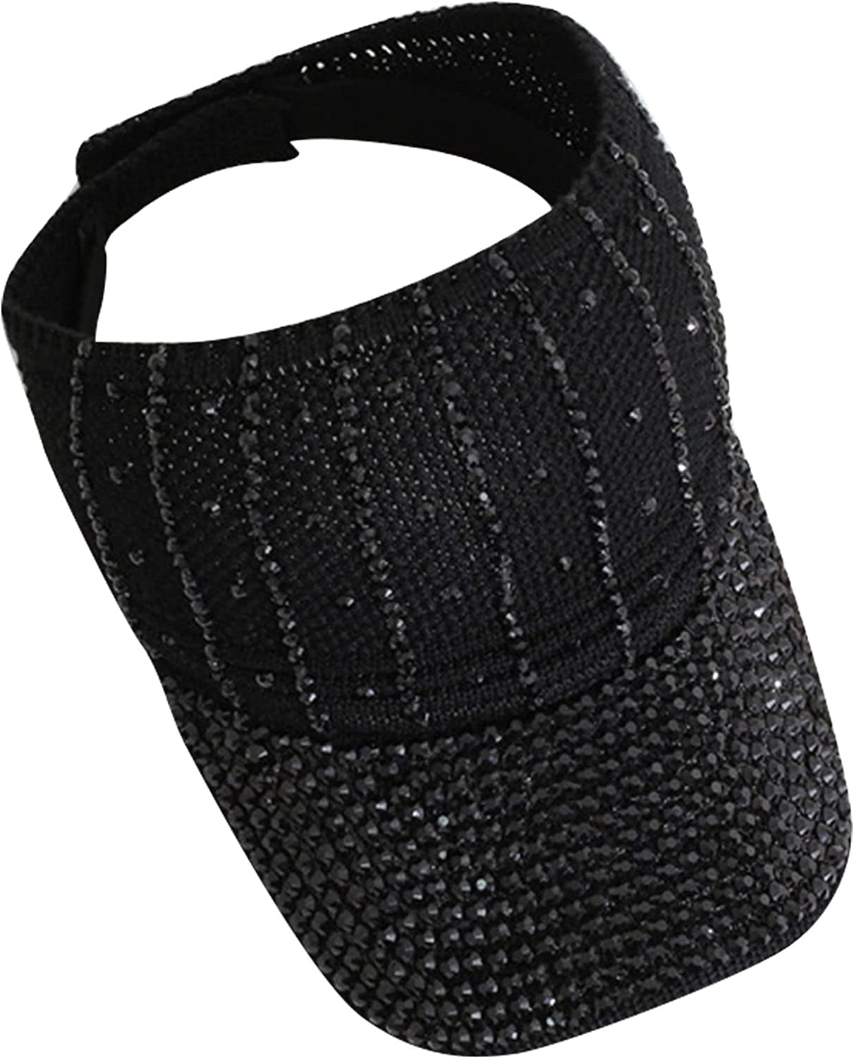 CoCopeaunt Women Baseball Caps Studded Rhinestone Crystals Ponytail Hat ...