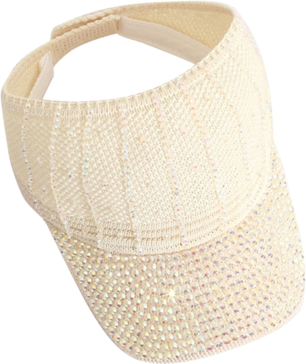 CoCopeaunt Women Baseball Caps Studded Rhinestone Crystals Ponytail Hat ...