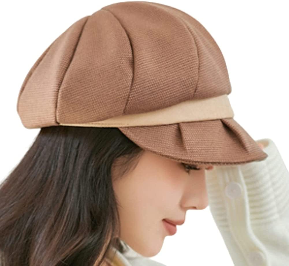 CoCopeaunt Women Newsboy Caps Casual Cozy Visor Beret Hat Retro Warm ...
