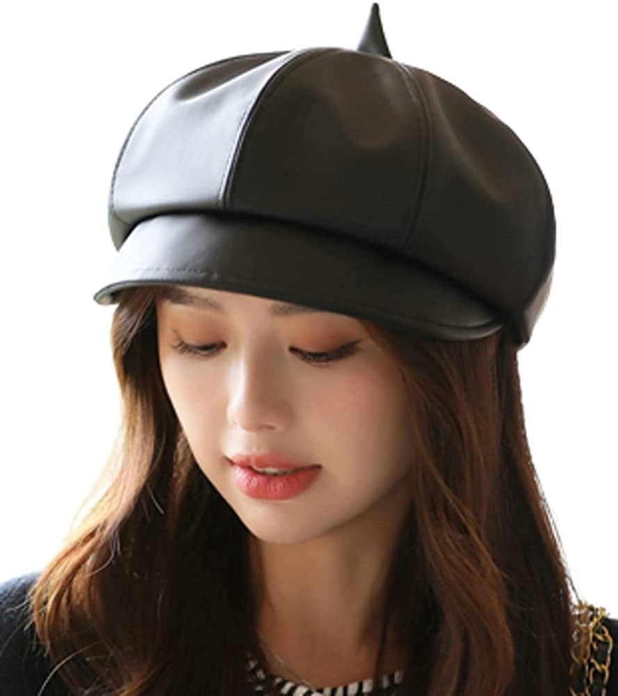 CoCopeaunt Women Newsboy Caps Trendy Casual Visor Beret Hat Retro ...