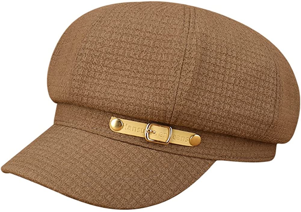 CoCopeaunt Women Newsboy Caps Warm Visor Beret Hat Cozy Trendy Vintage ...