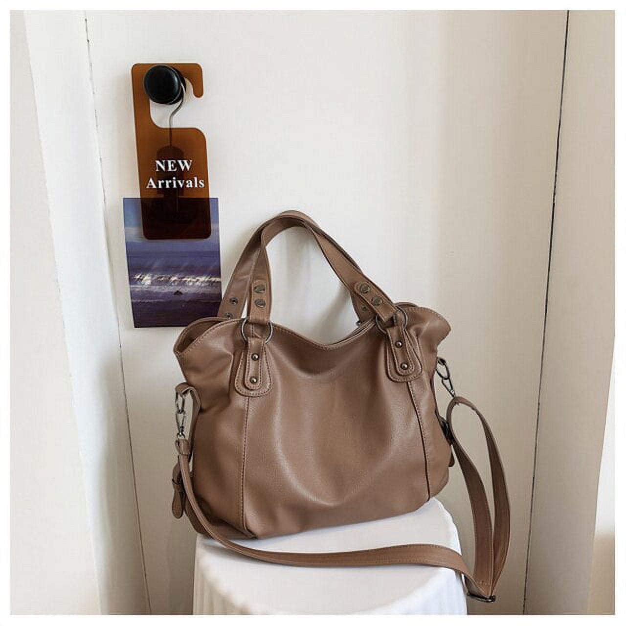 CoCopeaunt Women‘s solid Black tote Bags Large Hobo Shopper Bag Roomy ...