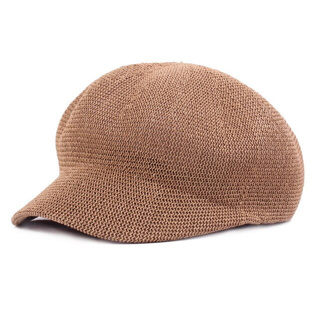 CoCopeaunts Beret Cap Octagonal Beret Mesh Thin Summer Newsboy Cap ...