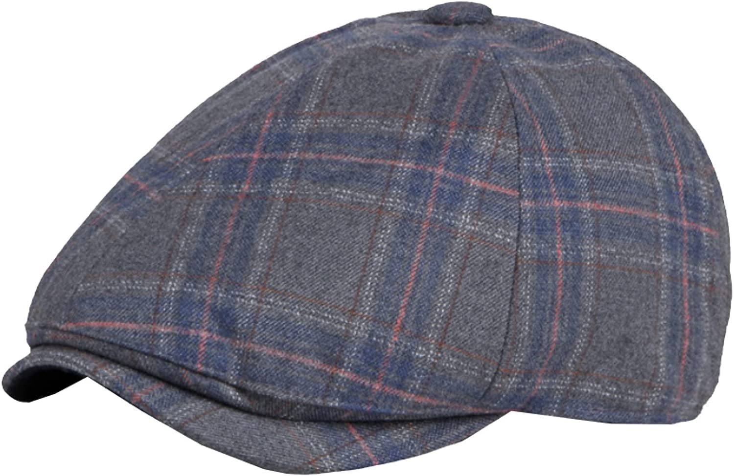 CoCopeaunts Beret Hats for Men 6 Panels Octagonal Newsboy Cap Retro ...