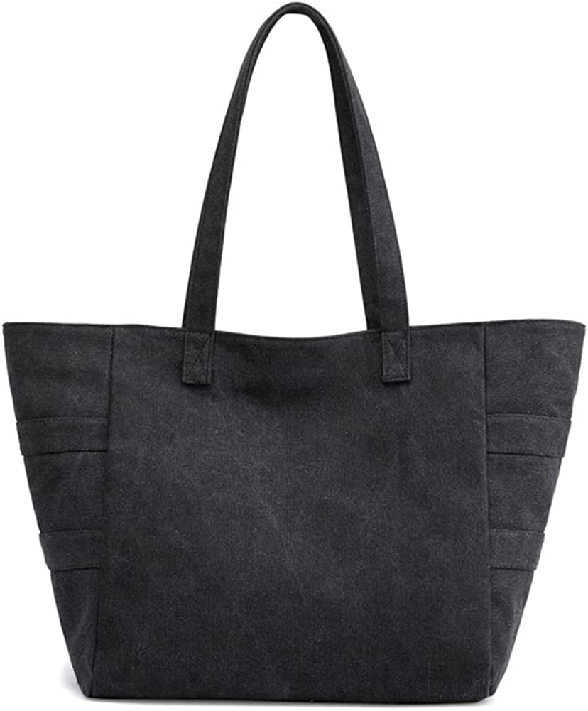 CoCopeaunts Canvas Shoulder Bag Large Capacity Cloth Hobo Handbag Tote ...