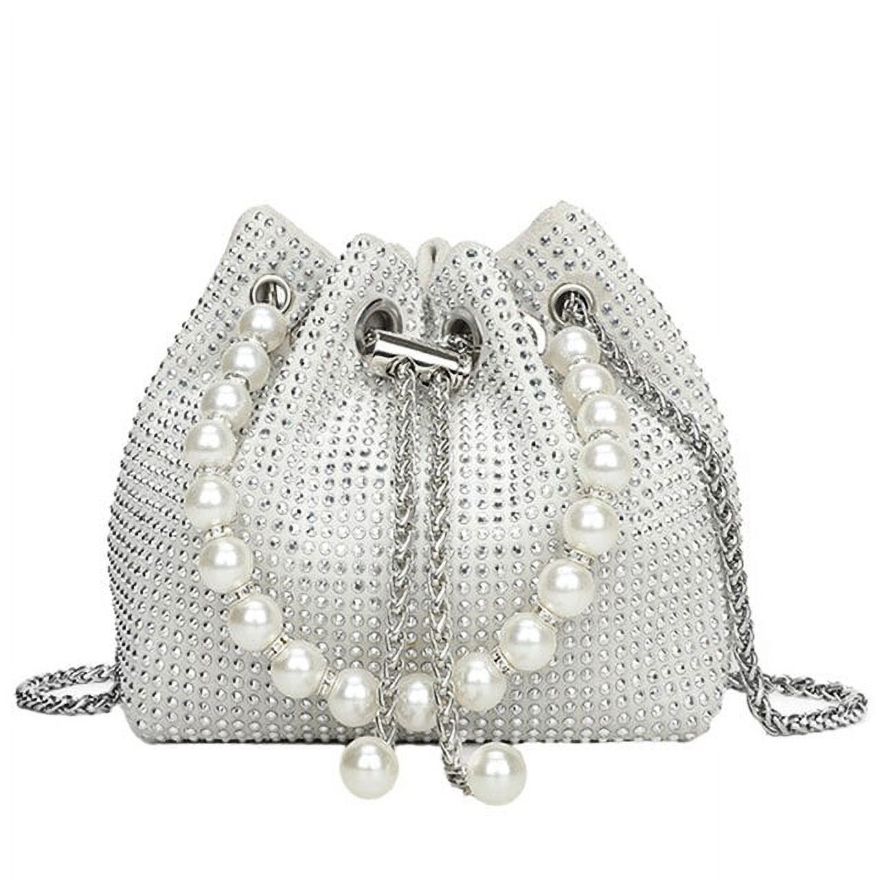 CoCopeaunts Fashion Rhinestone Shoulder Women Evening Clutch Pearl ...