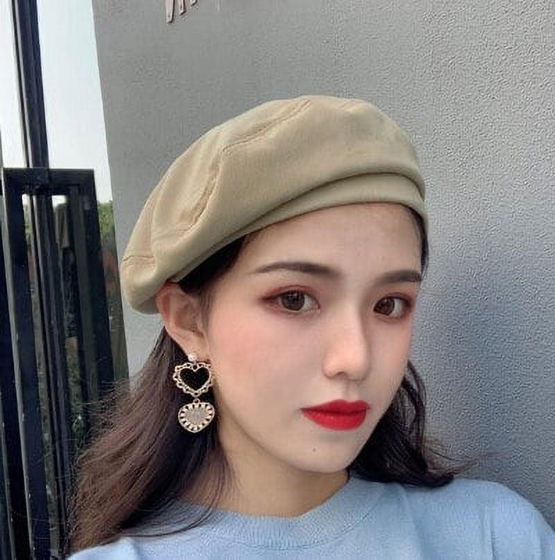 CoCopeaunts Fashion Women Beret Hats and Caps Spring Summer Simple ...