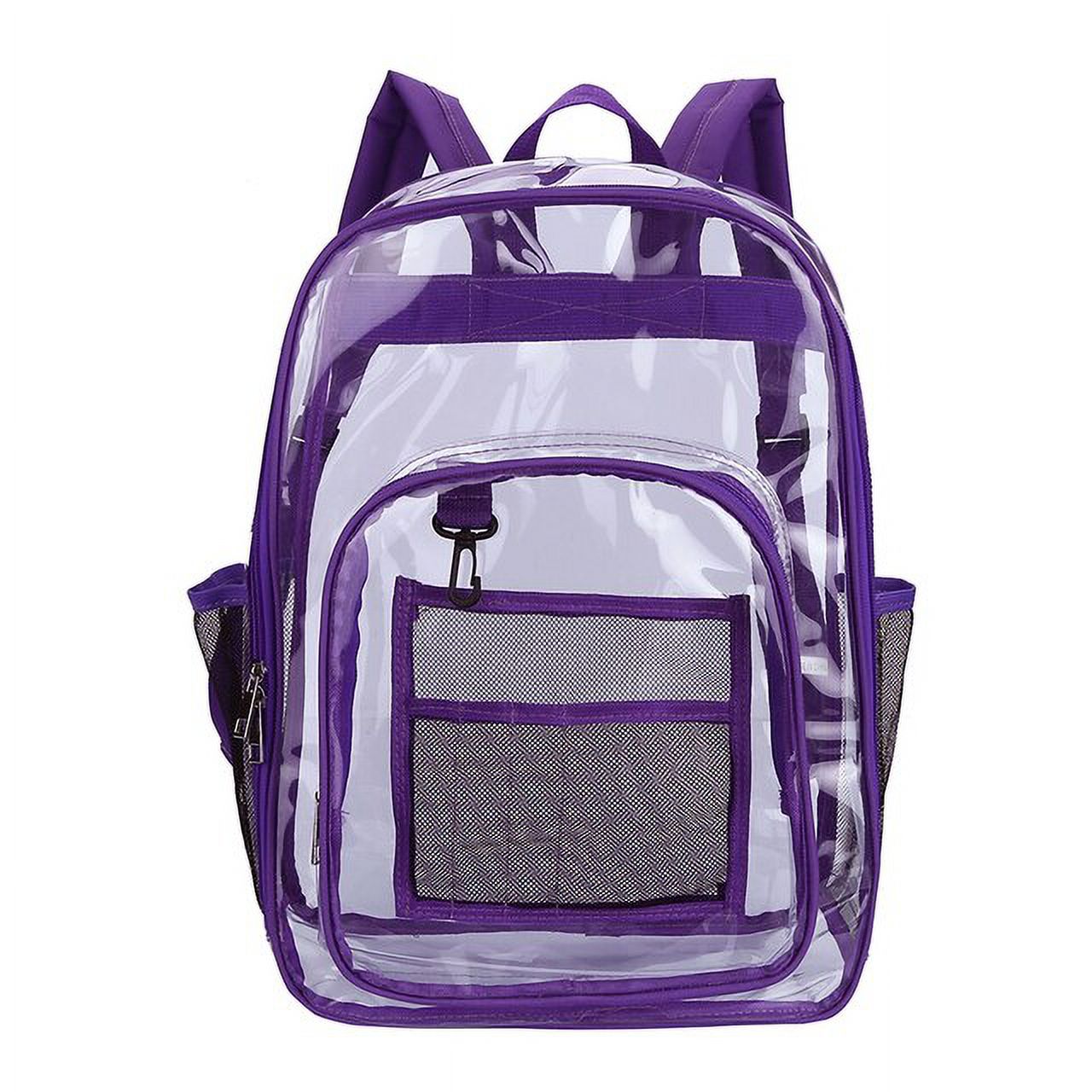 CoCopeaunts Fashion Women Transparent Multi Layers Rucksack Casual ...