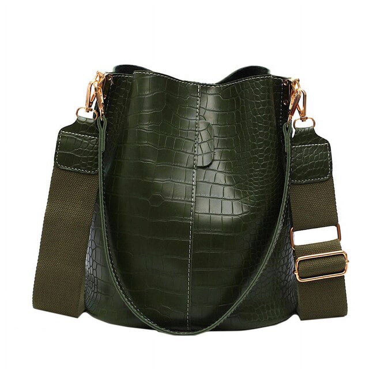 CoCopeaunts Fashion big bag crocodile pattern shoulder bucket bag large ...