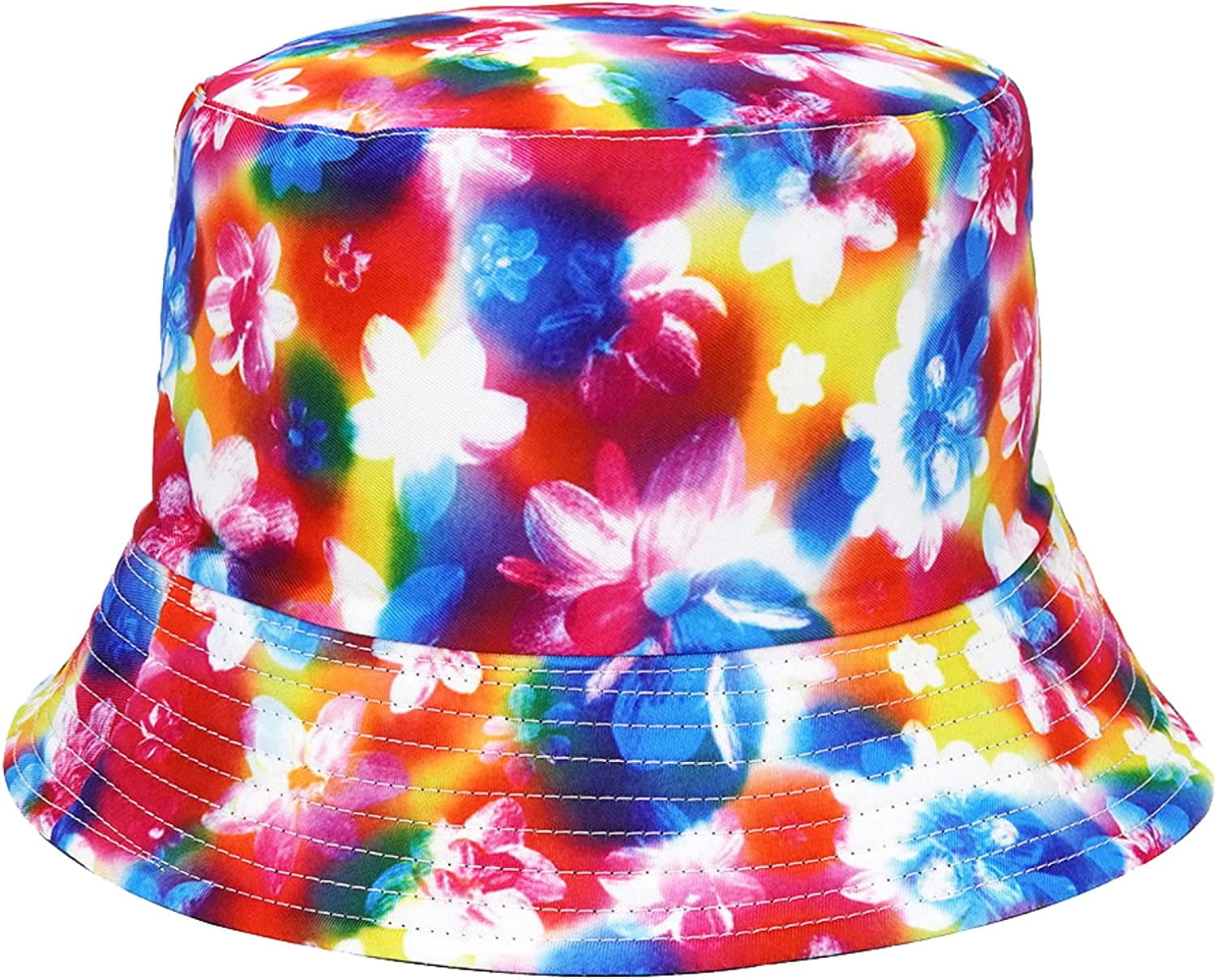 CoCopeaunts Graffiti Bob Cap Hip Hop Bucket Hat Foldable Double-Sided ...