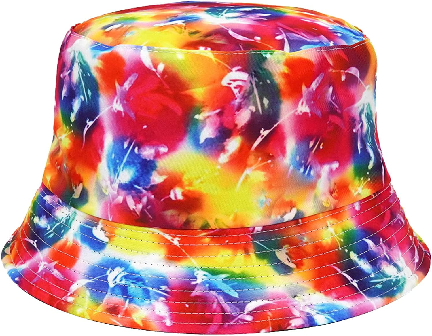 CoCopeaunts Graffiti Bob Cap Hip Hop Bucket Hat Foldable Double-Sided ...