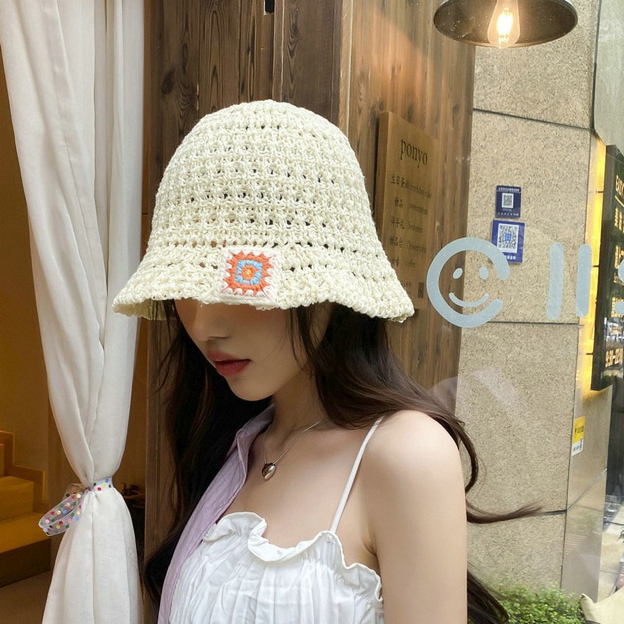 CoCopeaunts Knitted Floral Bucket Hats For Women Spring Summer Travel ...