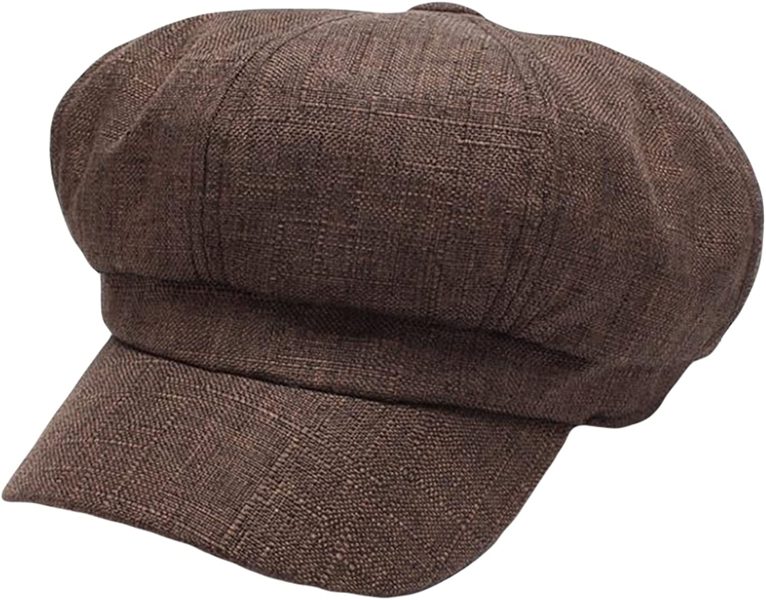 CoCopeaunts Linen Newsboy Cap Women French Painter Hat Ladies Spring ...