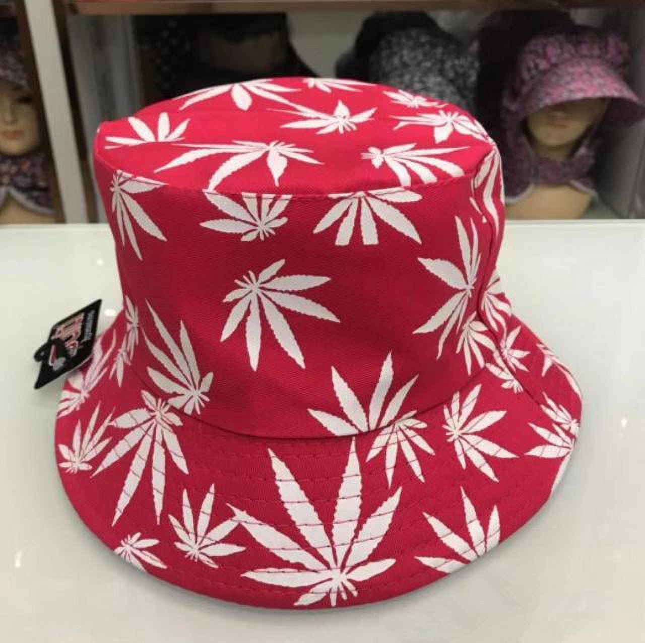 CoCopeaunts Maple Leaf Panama Bucket Hat Women Men Hip Hop Cap Couple ...