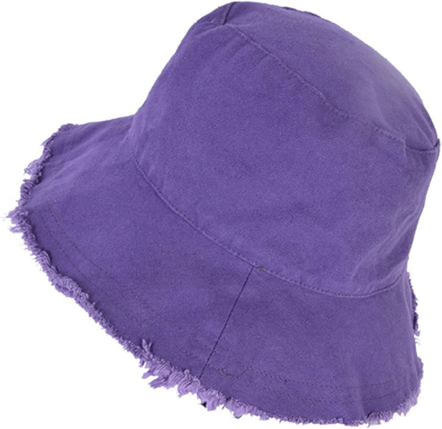 CoCopeaunts Men Bucket Hat Tassel Brim Outdoor Sun Caps for Women ...