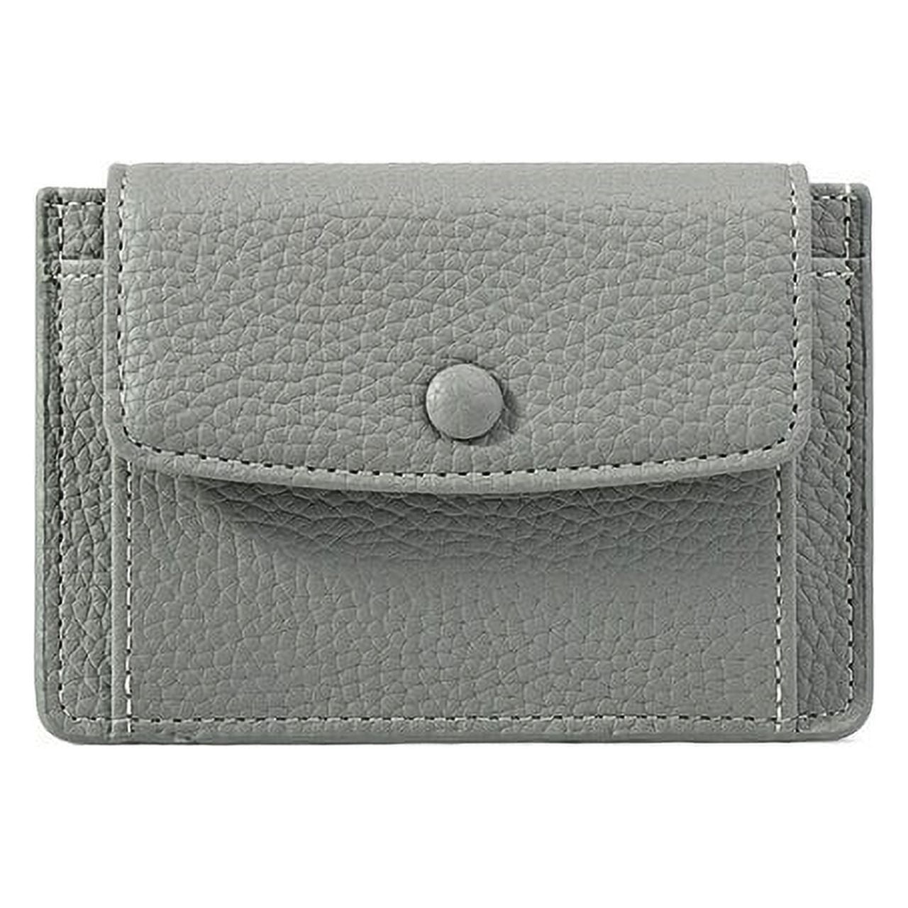 CoCopeaunts Mini Women Men Credit ID Card Holder PU Leather Hasp ...