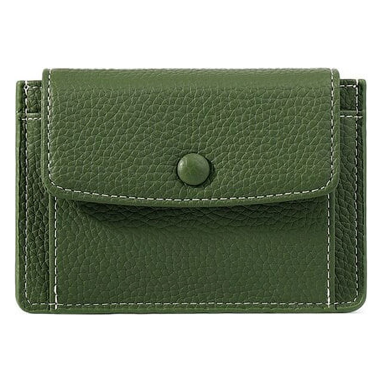 CoCopeaunts Mini Women Men Credit ID Card Holder PU Leather Hasp ...