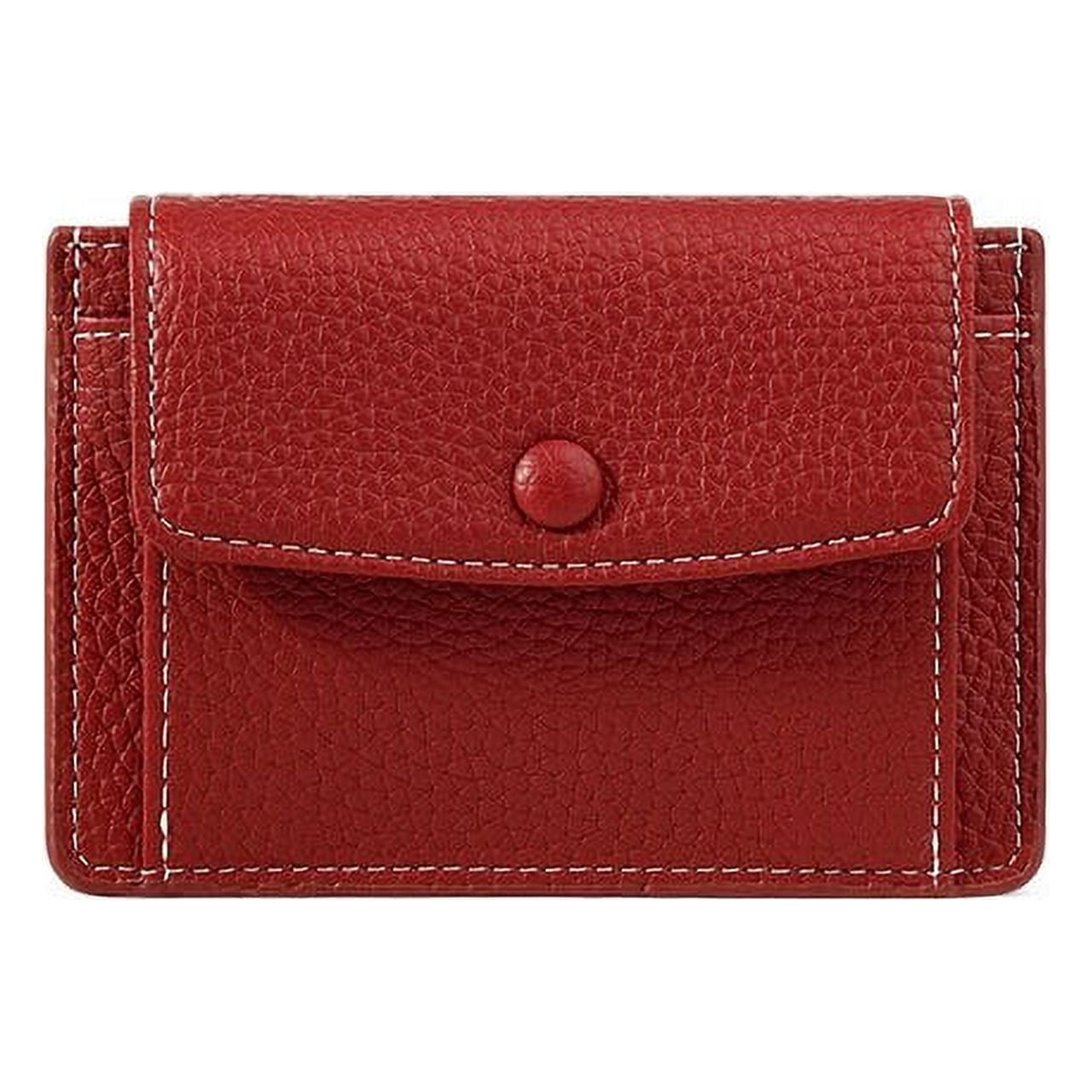 CoCopeaunts Mini Women Men Credit ID Card Holder PU Leather Hasp ...