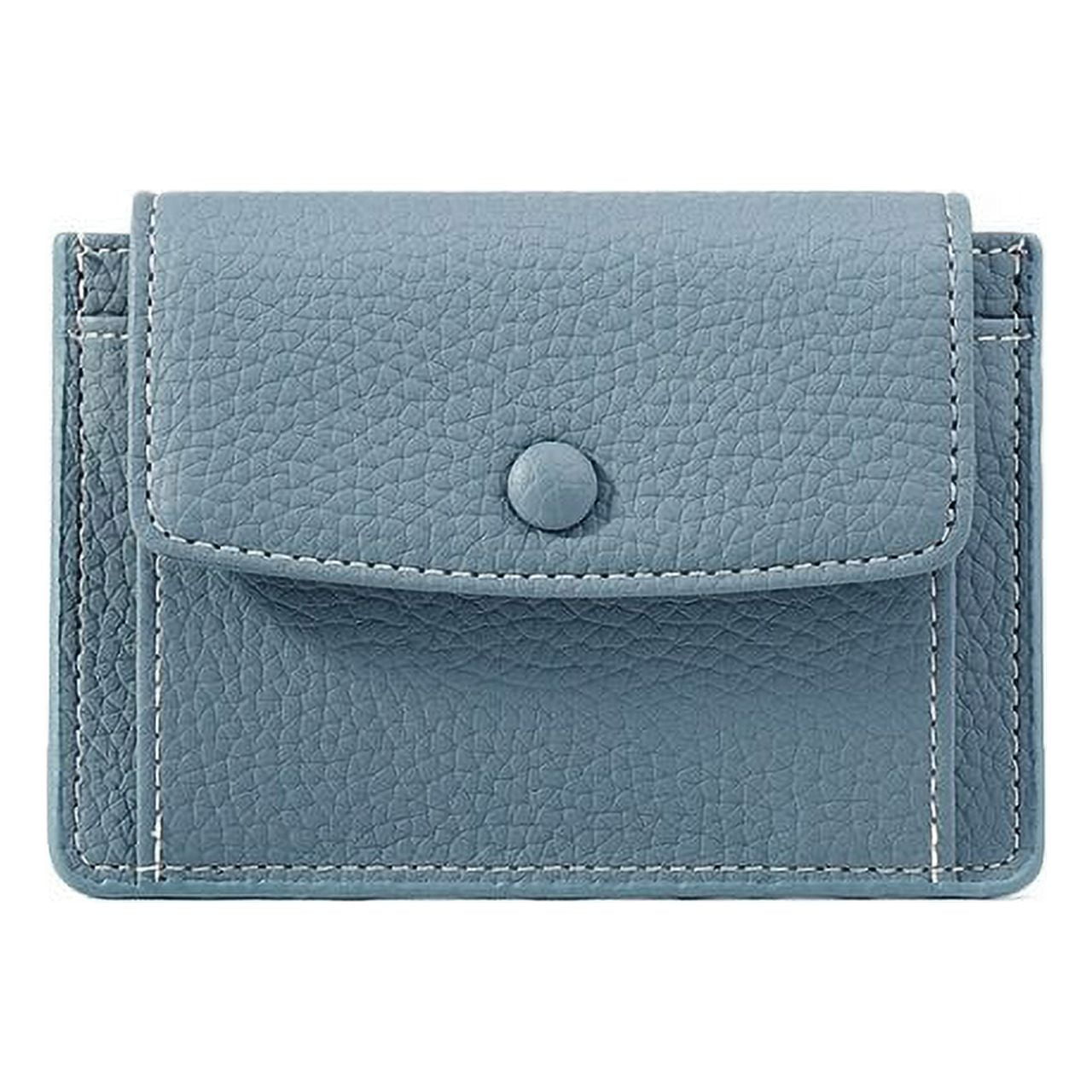 CoCopeaunts Mini Women Men Credit ID Card Holder PU Leather Hasp ...